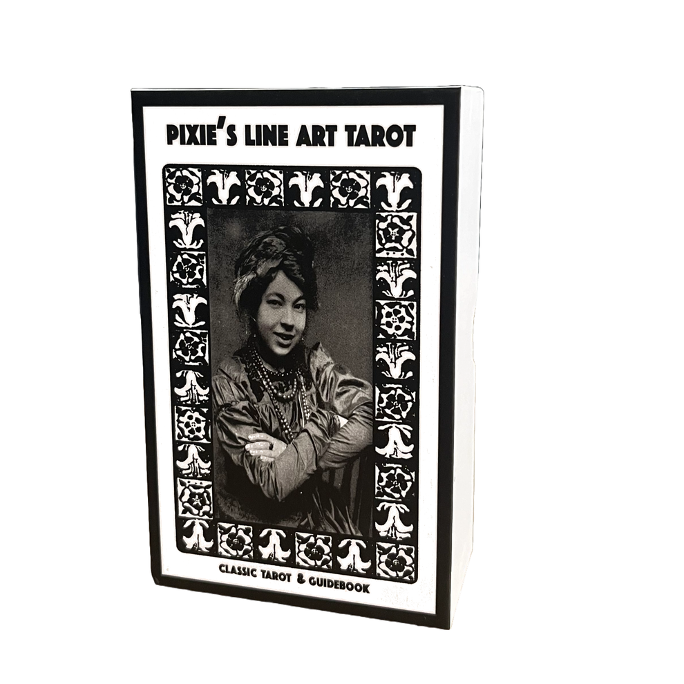 Pixie's Line Art Tarot & 100 Page Guide | Linen Finish | – Creepy Girl ...